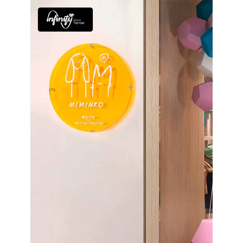 INS style creative customisation outdoor display acrylic signage ...