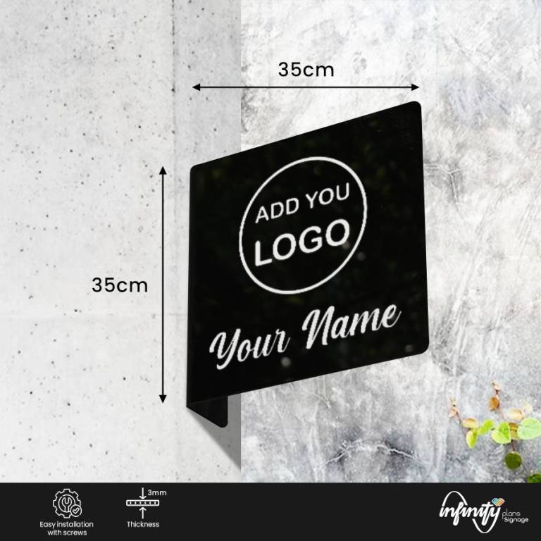 Custom Acrylic Double Sided Corridor Sign | Acrylic Sign | Hanging Sign ...